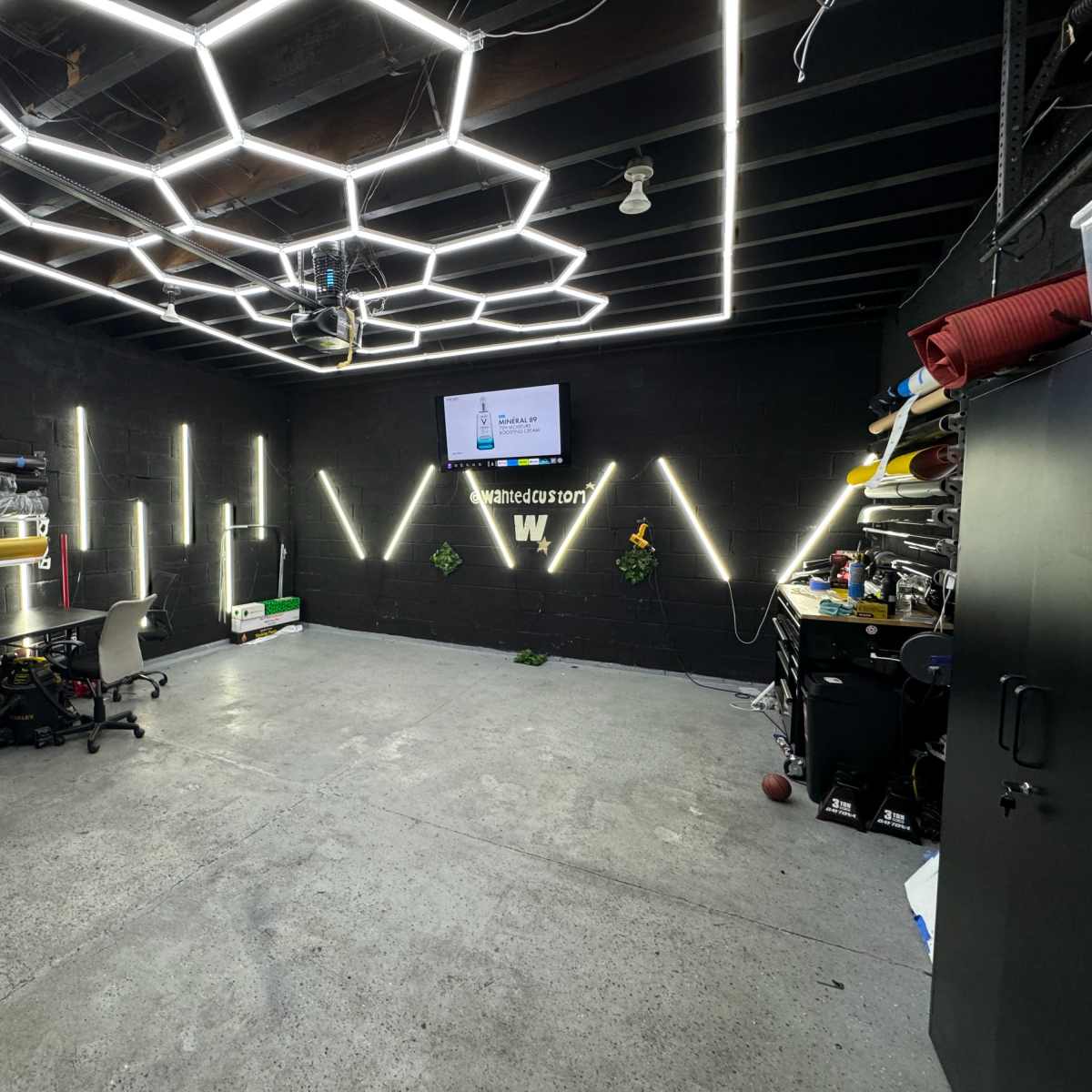 Renovated Garage Set Up For Car Customization and Auto Work, Brooklyn ...