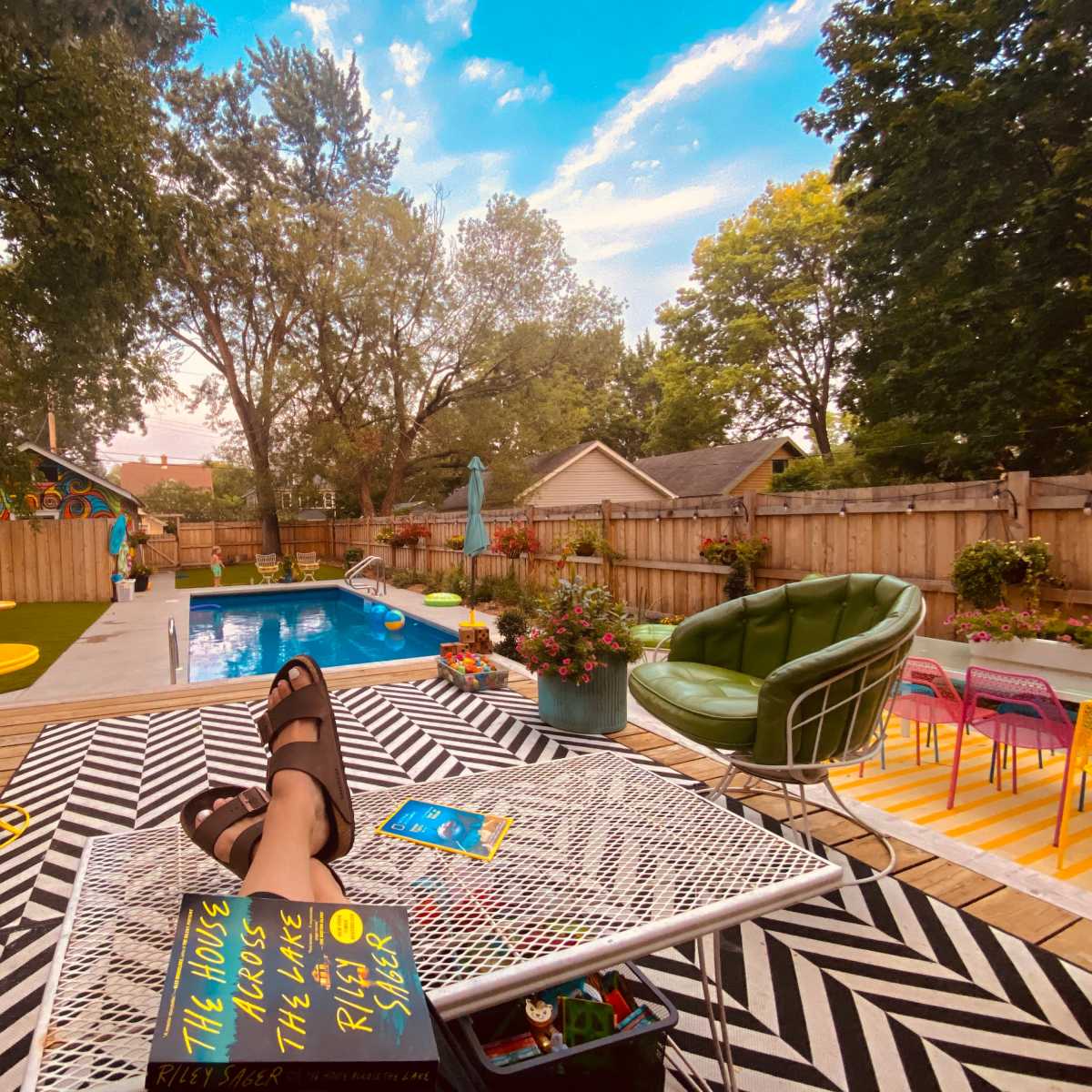 Bright, Vibrant, MCM backyard Pool Oasis, minneapolis, MN | Production ...