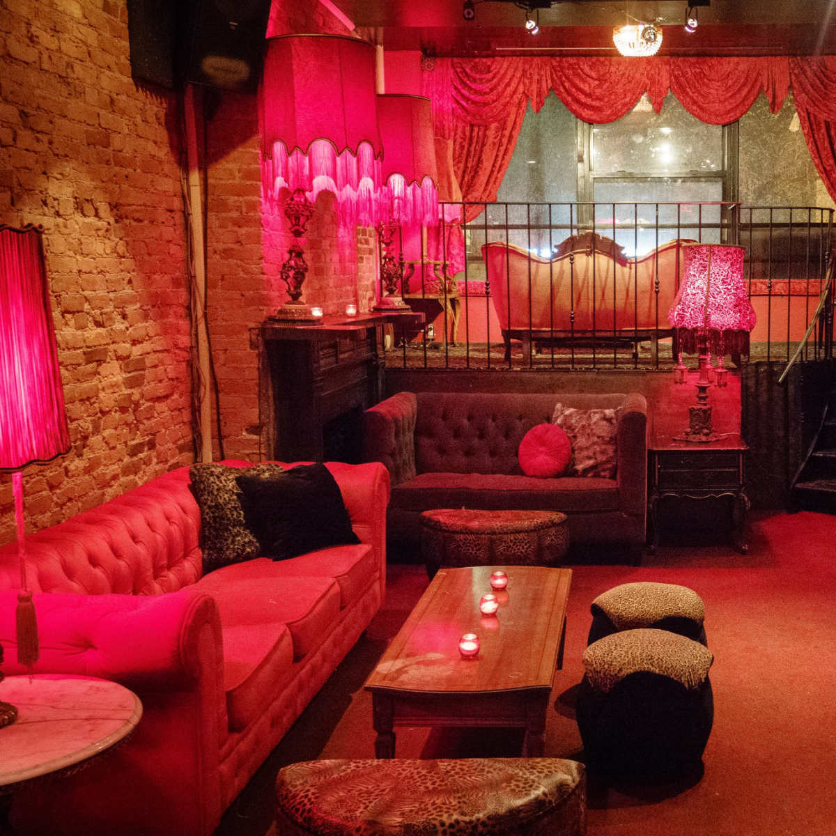 Red lit, bordello-style bar/lounge in Historic Greenwich Village, New ...