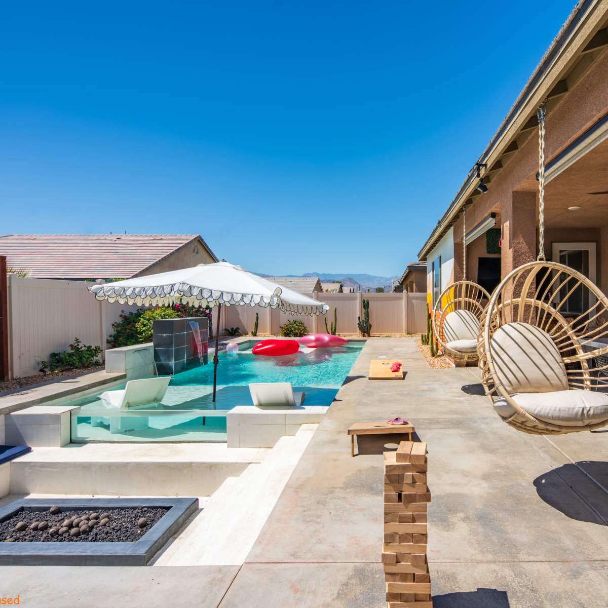 Mid-Century Modern Home with an Amazing Pool and Some Mountain Views ...