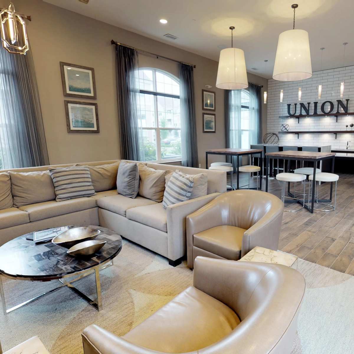 Modern club room with kitchenette, Union, NJ | Event | Peerspace