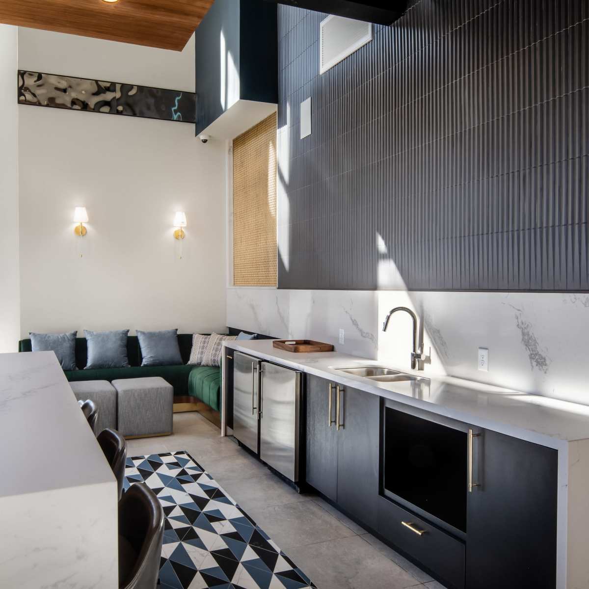 Modern Clubroom with Spacious Kitchenette & Ample Seating, Harrison, NY ...