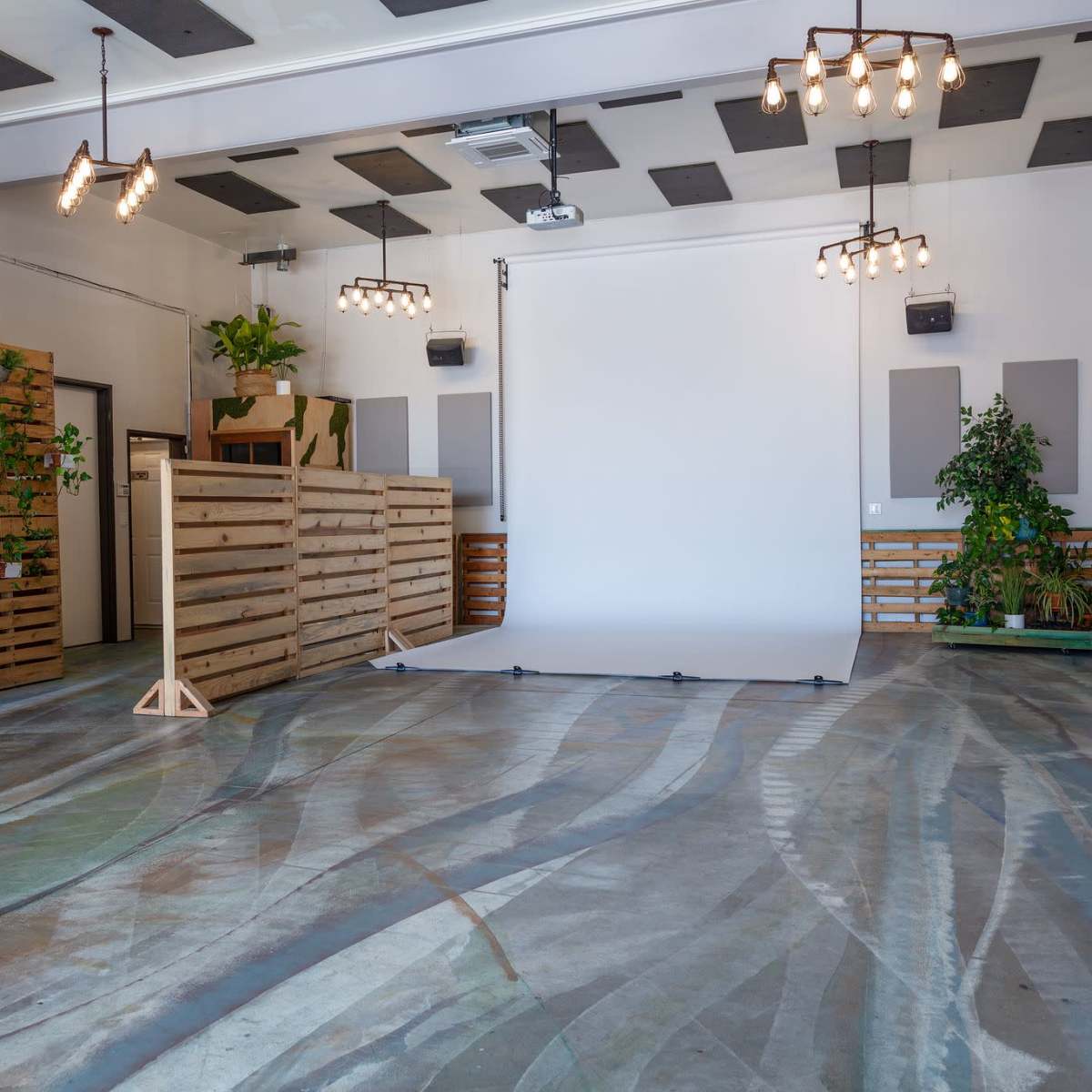 Converted Warehouse with White Infinity Backdrop in Downtown Lafayette ...