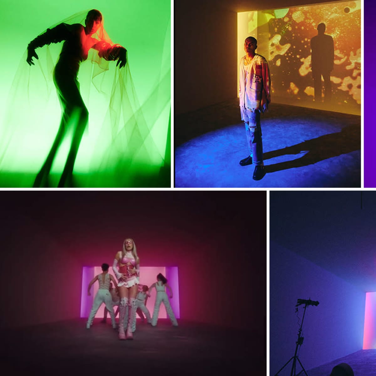 Lightbox Stage w/Colored Lights, Los Angeles, CA | Production | Peerspace