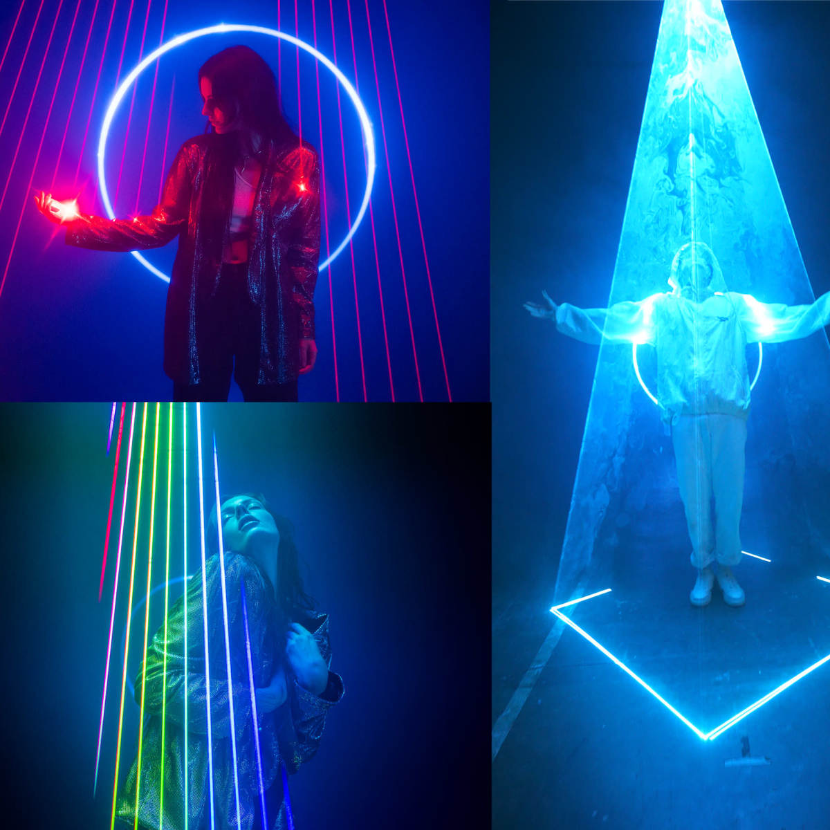 7 Film Sets | Elevator, RGB Grid Celling, Led Wall, Laser and more ...