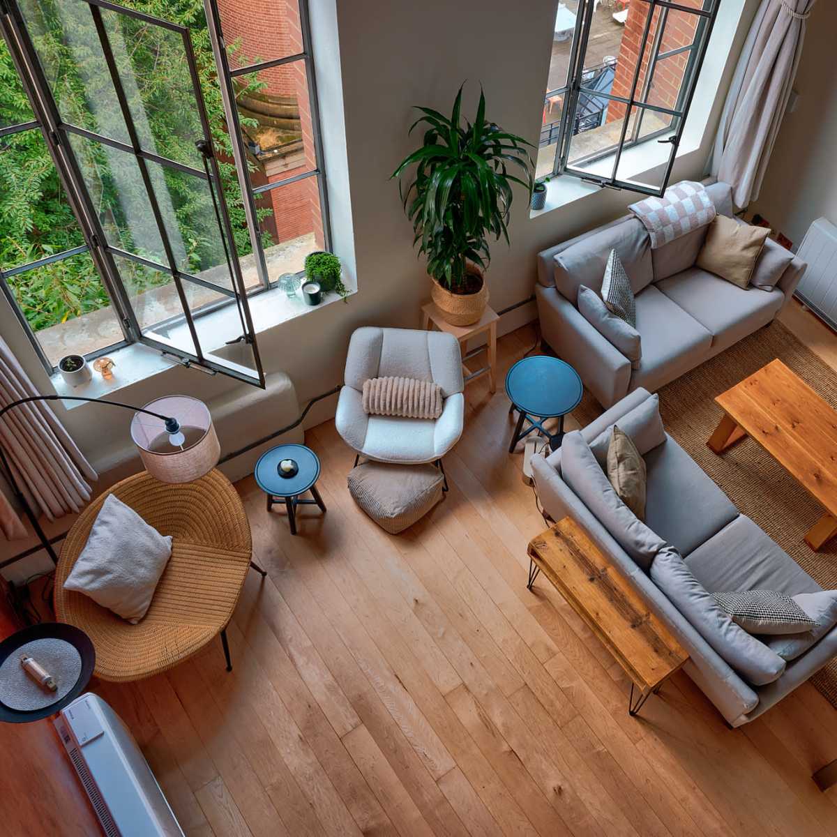 New York Style Daylight Factory Loft Apartment with Ultra-High Ceilings ...