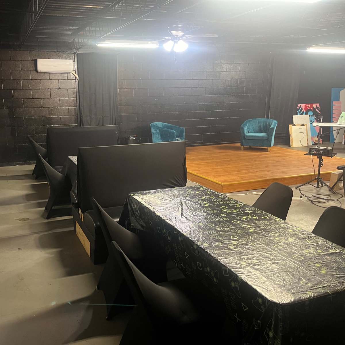 Urban Studio Space furnished for events along with private parking lot ...