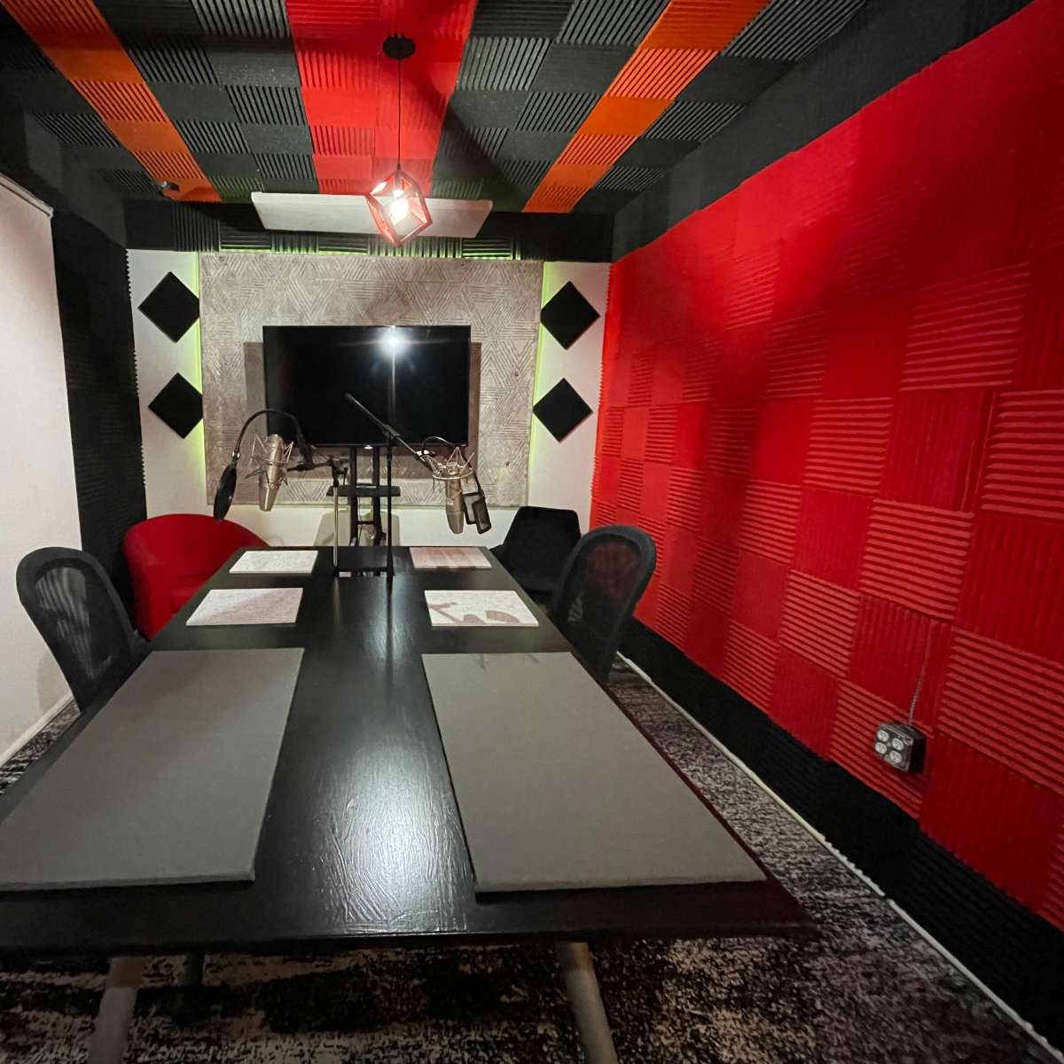 Downtown Podcast recording room, New York, NY | Production | Peerspace