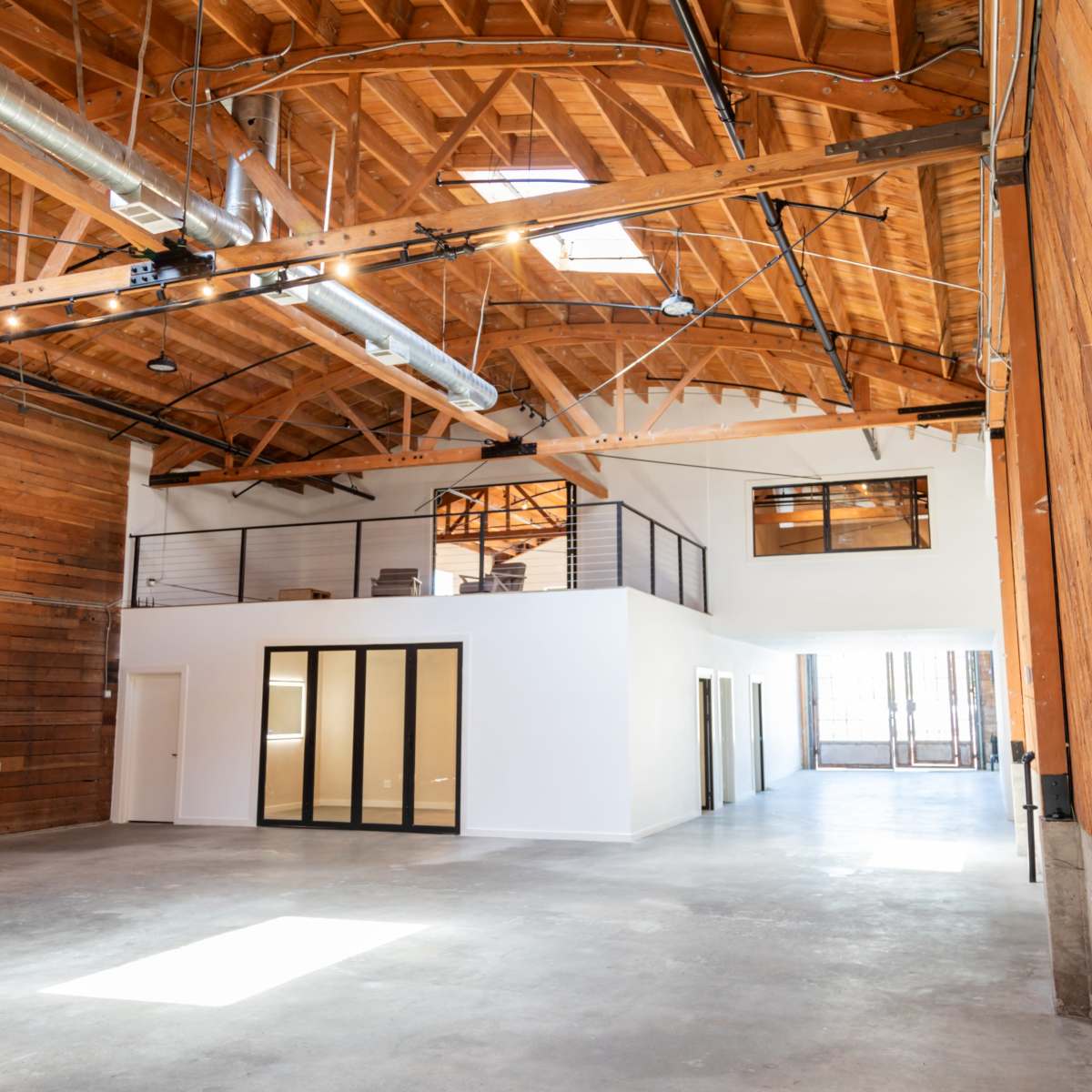 Rustic, Boutique Event Space with Exposed Bow Truss Wood in Downtown ...