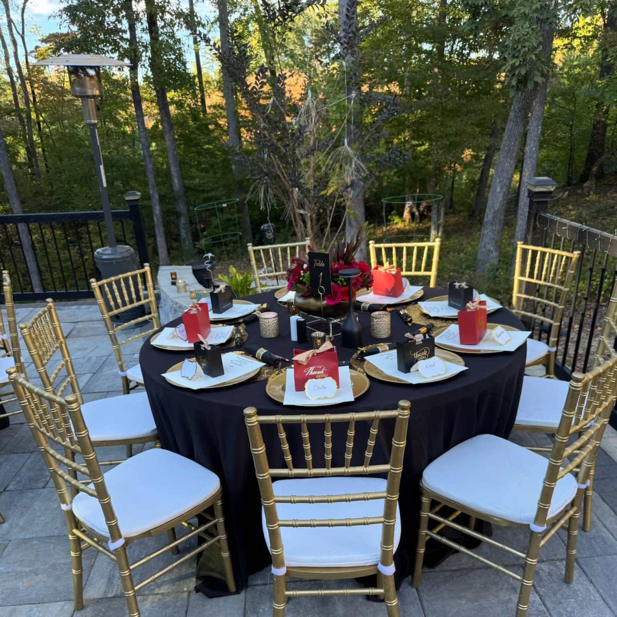 Private spacious 2 level patio with treeline backdrop, HIRAM, GA ...
