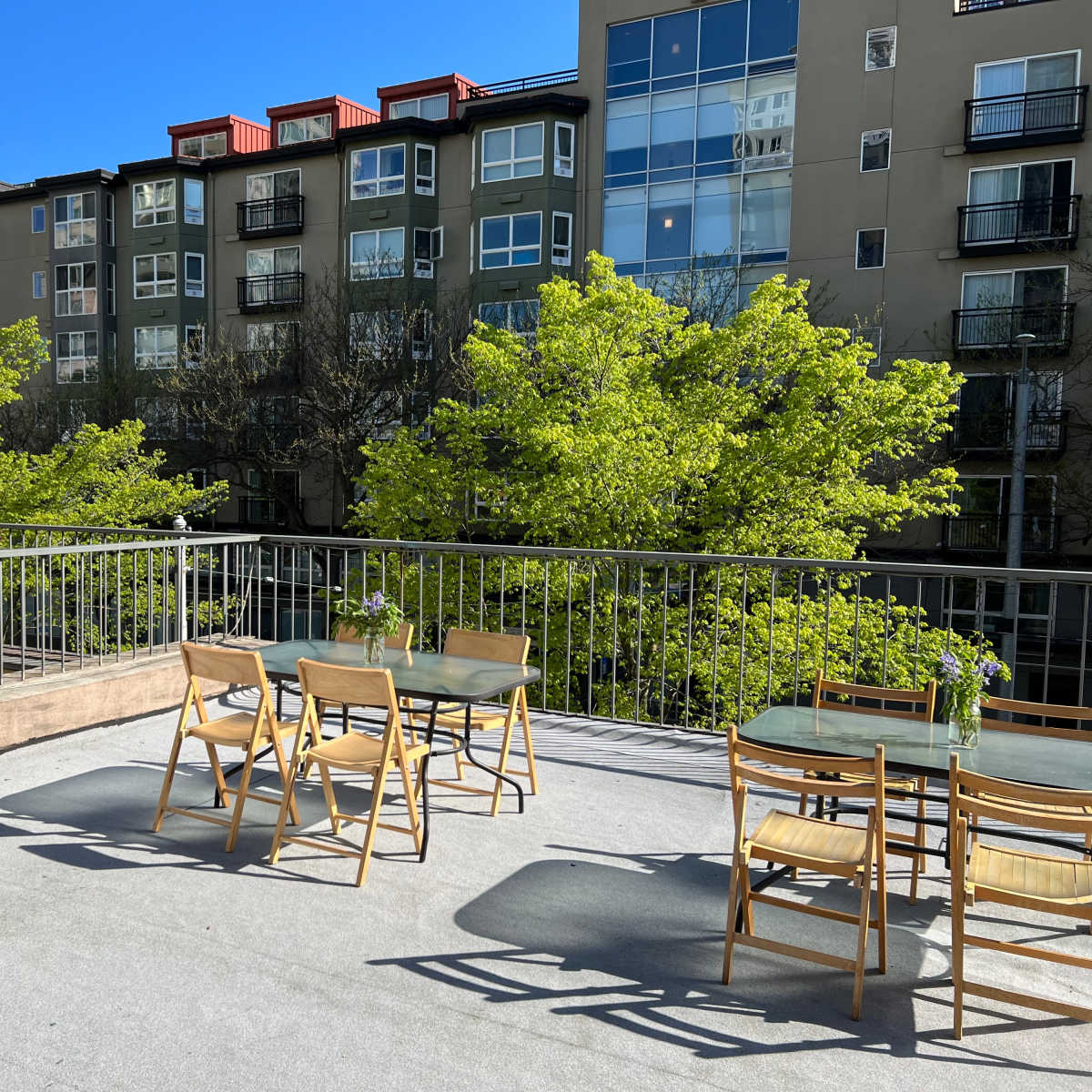 Downtown Open Office Meeting Space w/ Large Outdoor Deck and view of ...