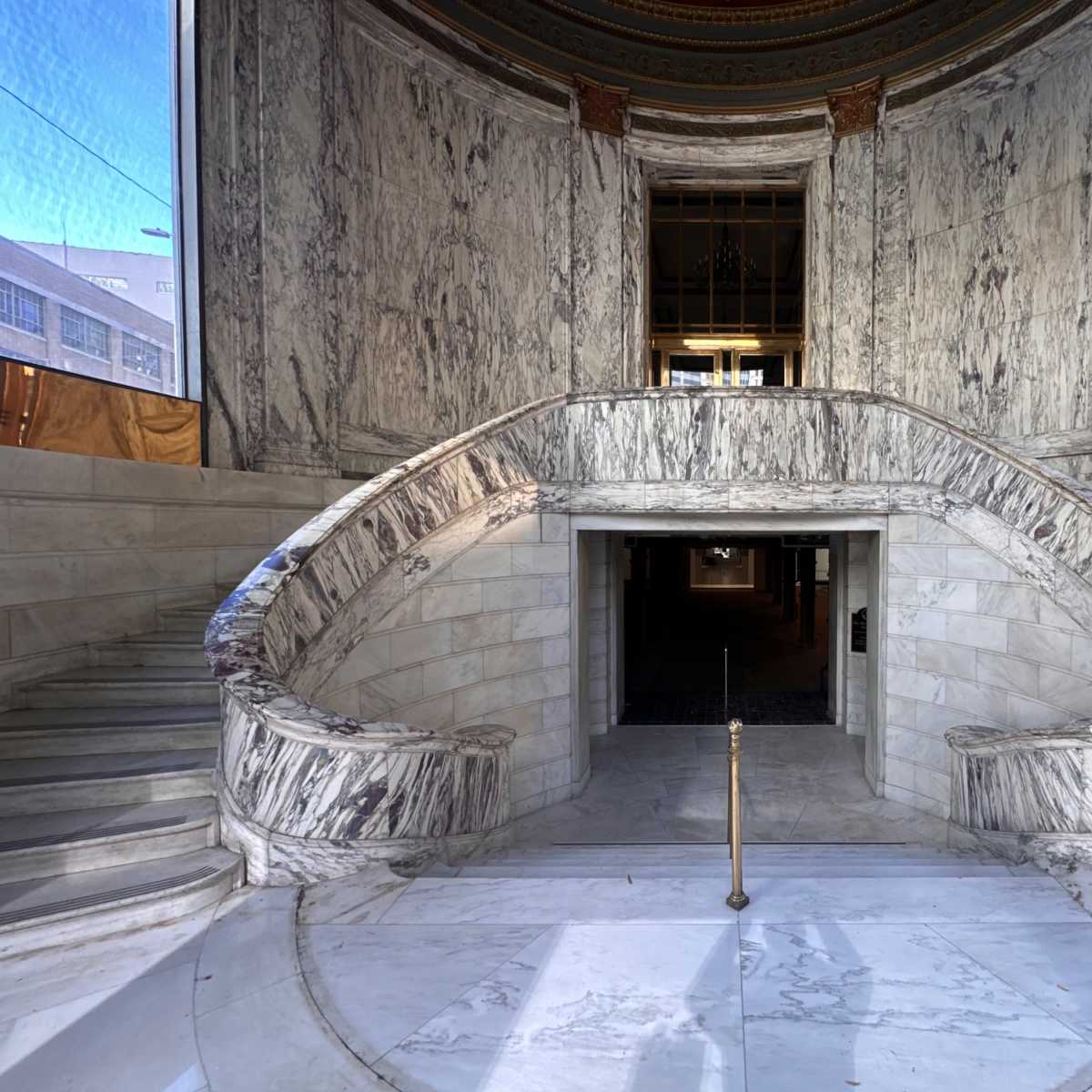 Downtown Rotunda Set Natural Light Production Studio Grand Staircase ...