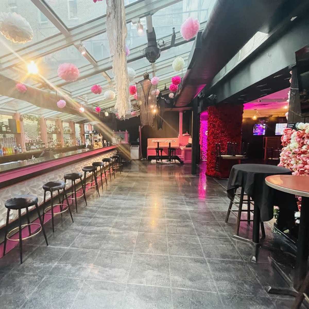 The Rose Lounge: Stylish Neon Pink Event Space in Chelsea, New York ...