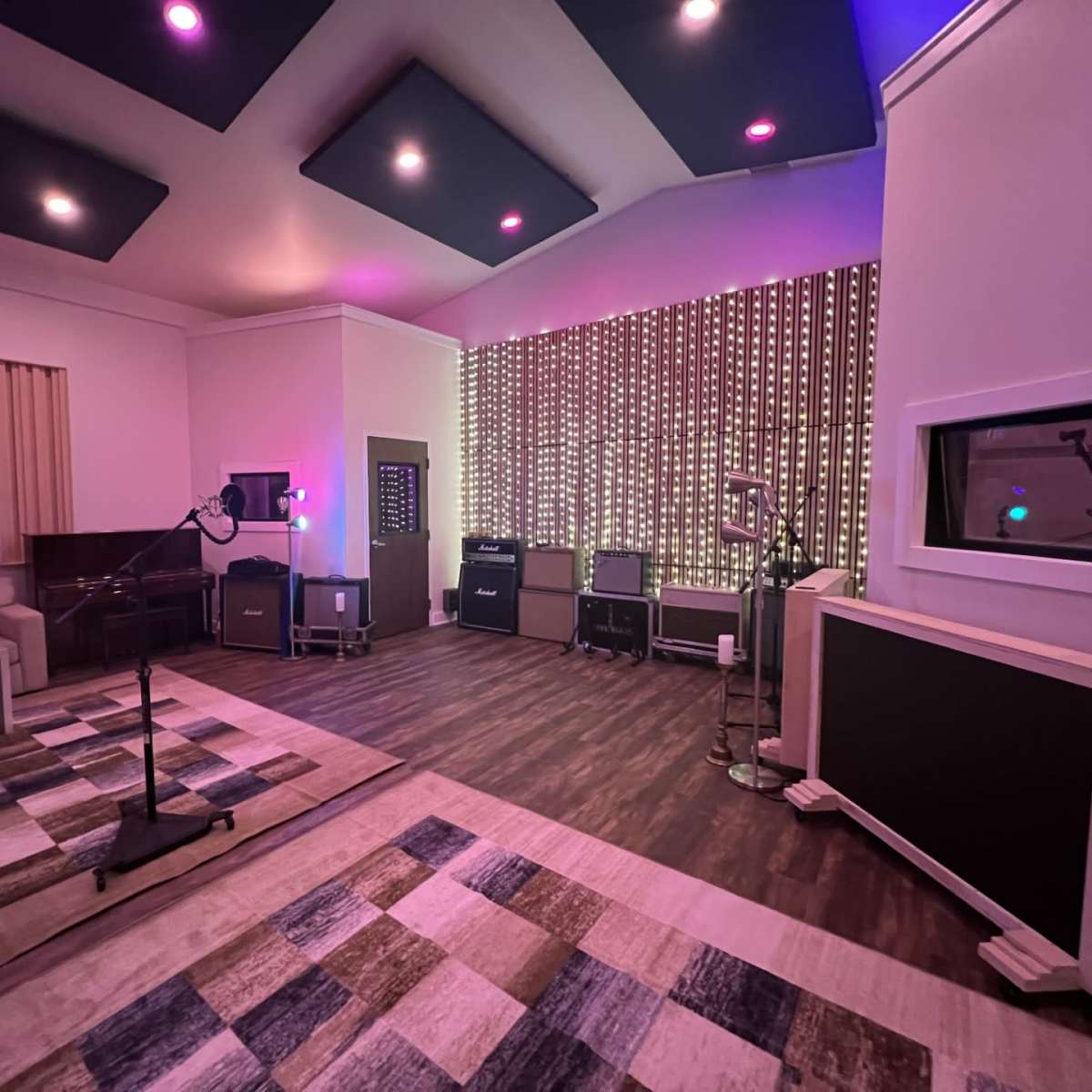 Recording Studio - large live room with Hue color lighting., Madison ...