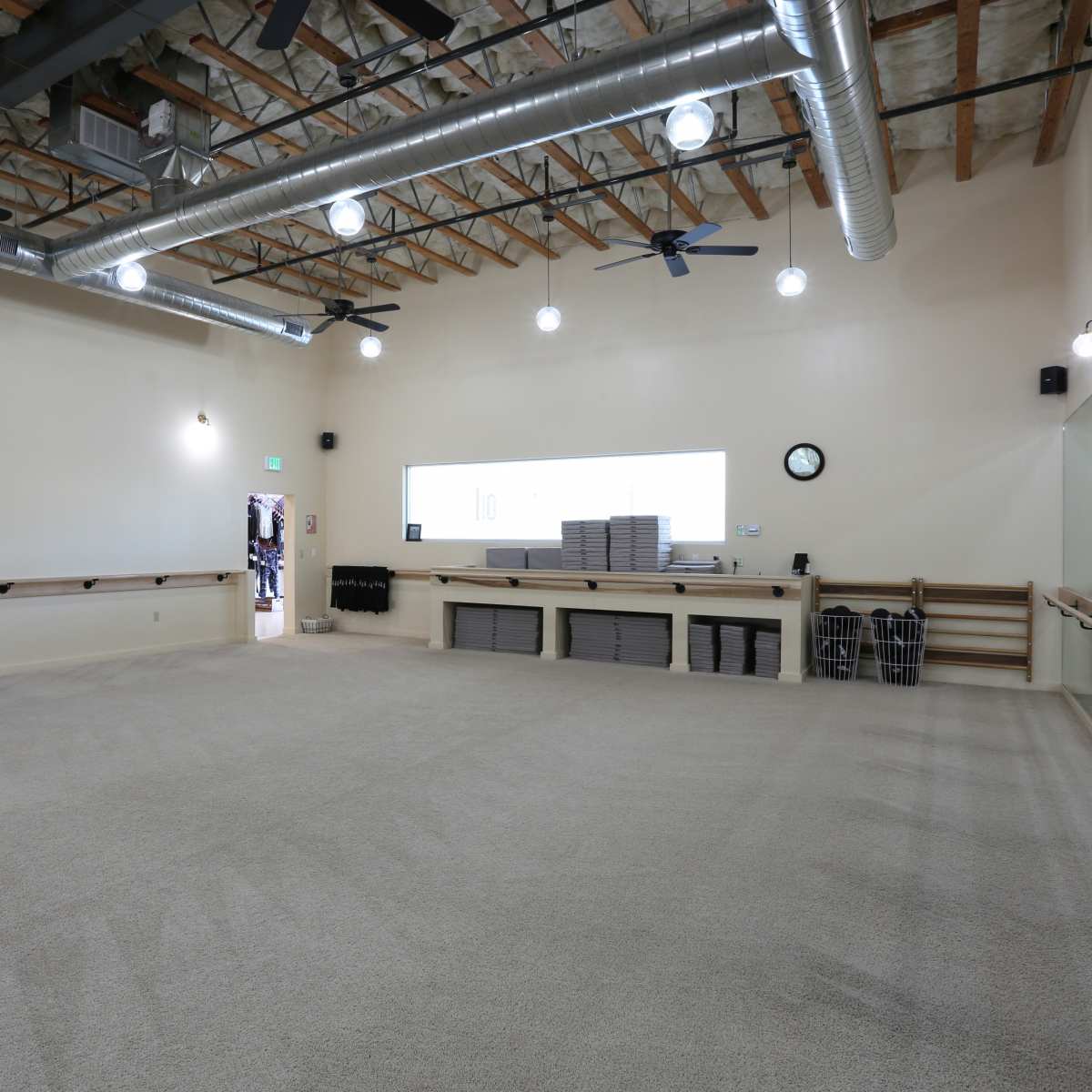 Fitness/Dance Studio with Carpet and Ballet Barres, Livermore, CA ...