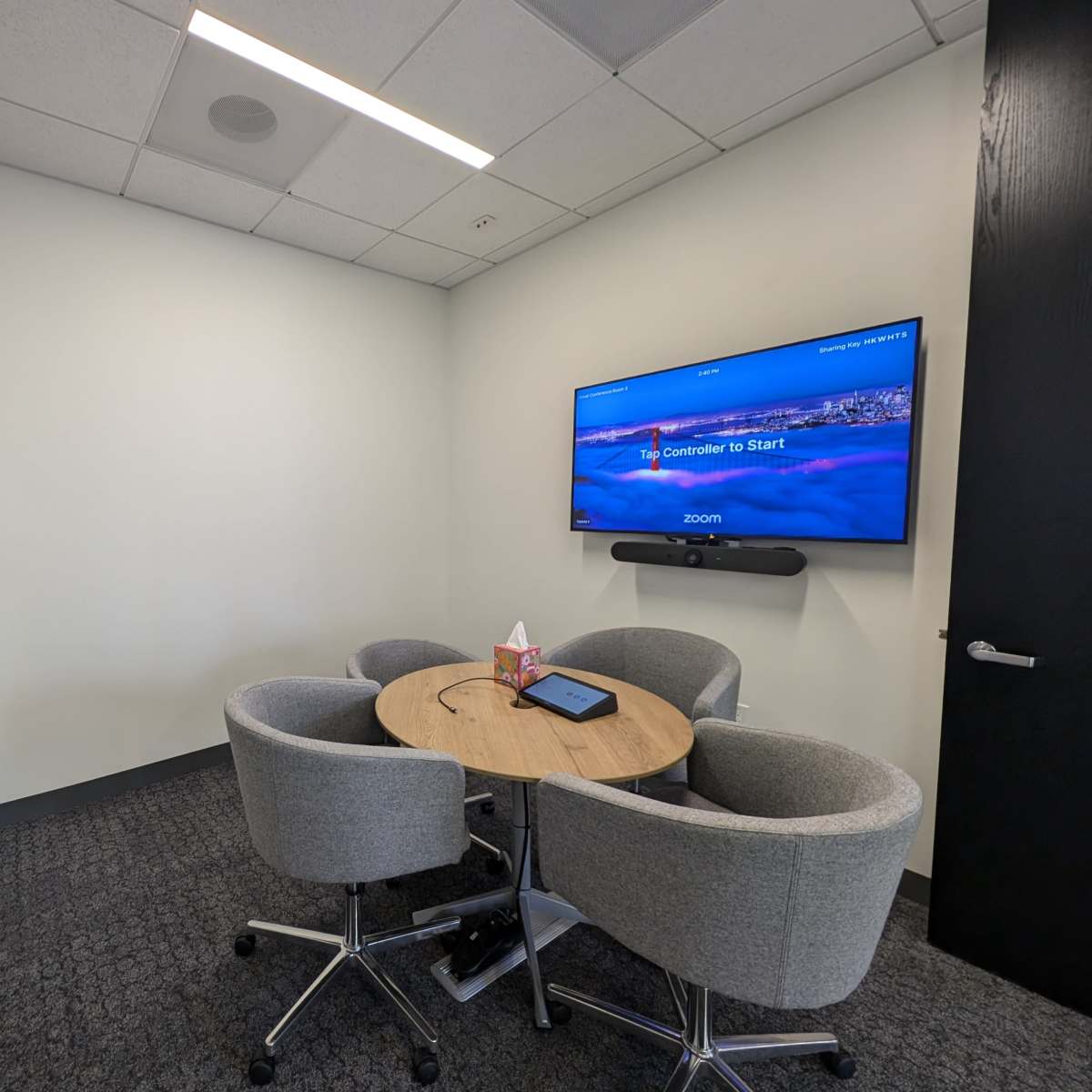 4-Person Conference Room with Zoom Setup in Financial District Co ...