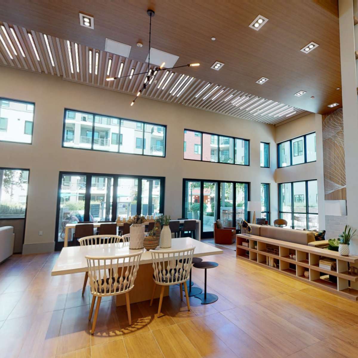 Stunning Lounge with Double-Height Ceilings & Abundant Seating ...