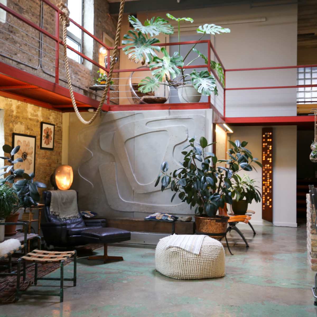 Converted Factory Designer Building and Beautiful Gardens, Chicago, IL ...