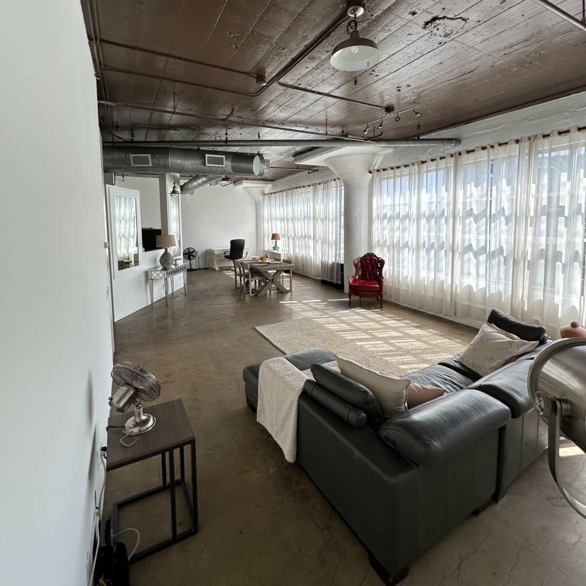 Interesting arts district loft with high ceilings and beautiful natural ...