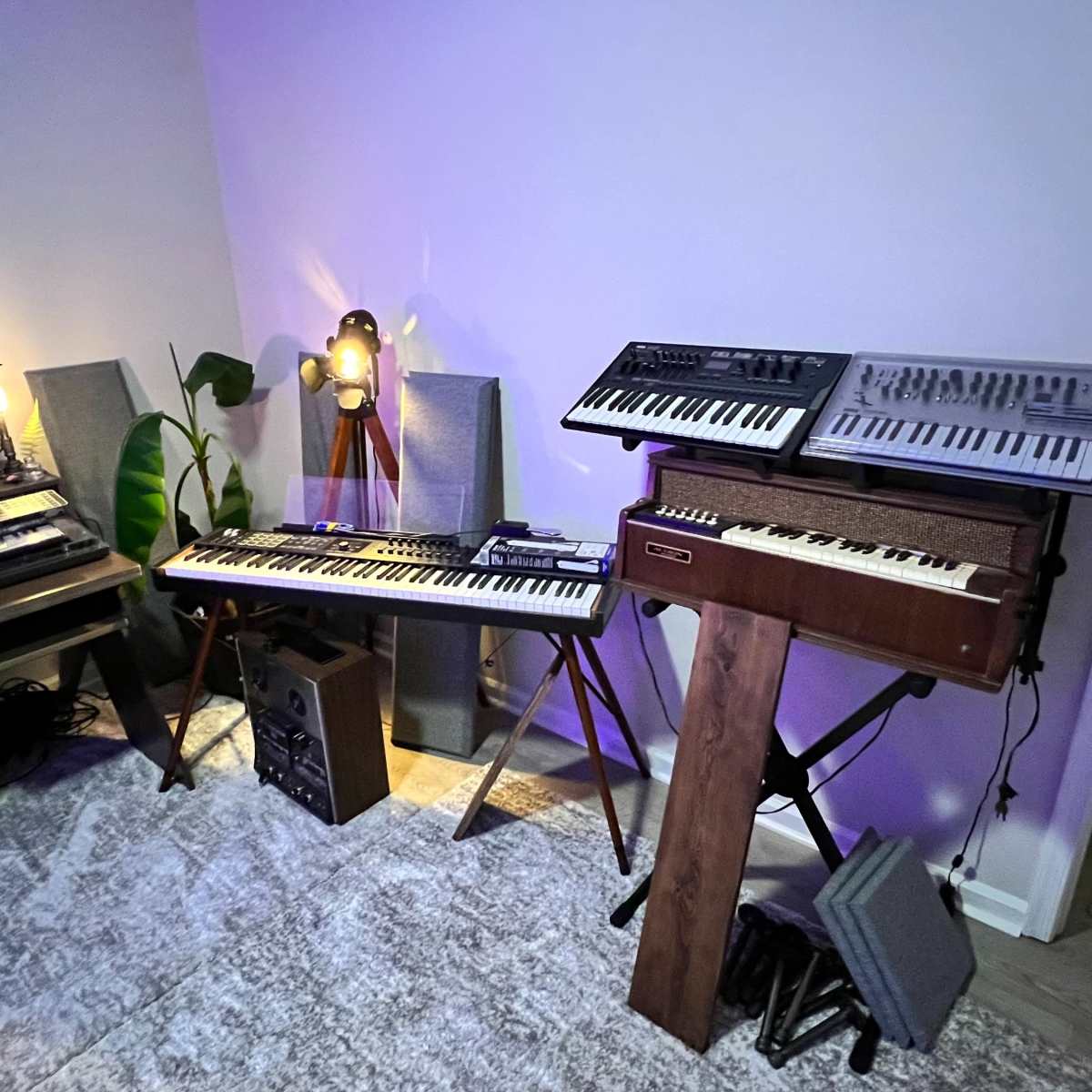 Music Production Recording Studio with Vintage Charm and Modern Tech ...