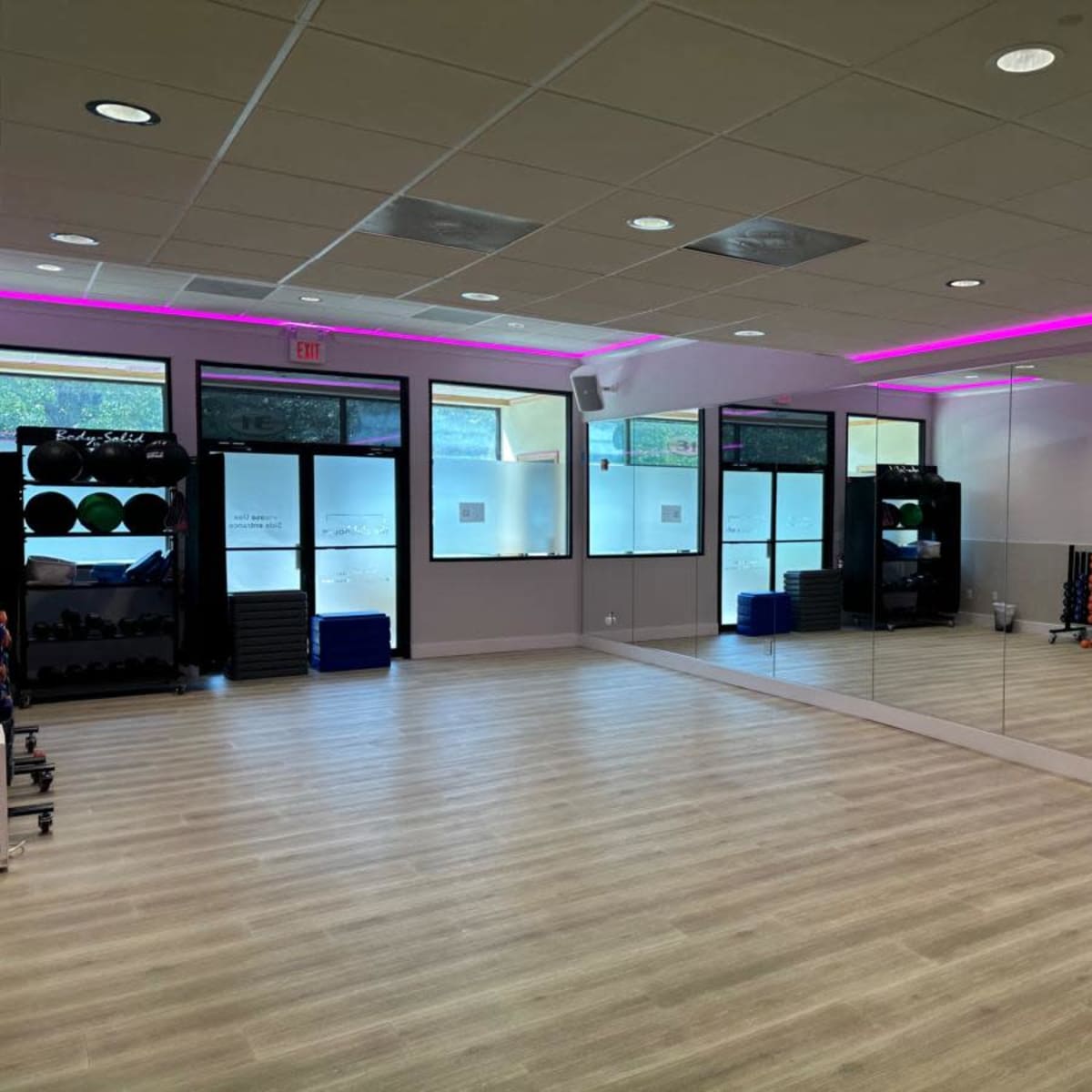 Open Luxe Fitness/Dance Studio with Neon Lighting, Summit, NJ | Event ...