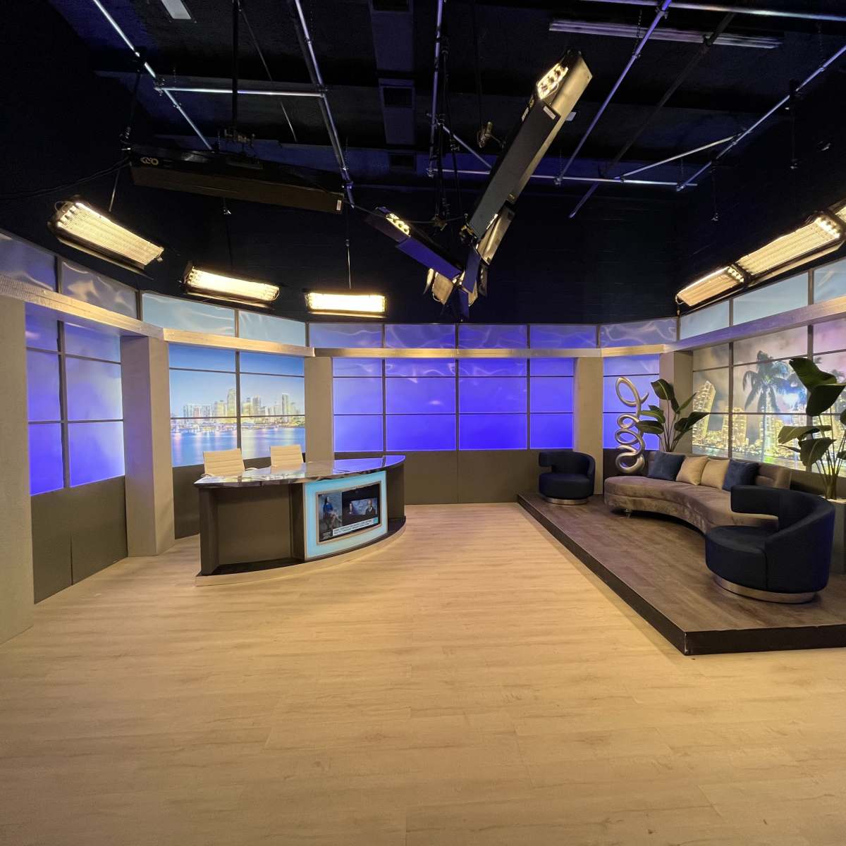Broadcast Studio with Newsdesk, Miami Lakes, FL | Production | Peerspace