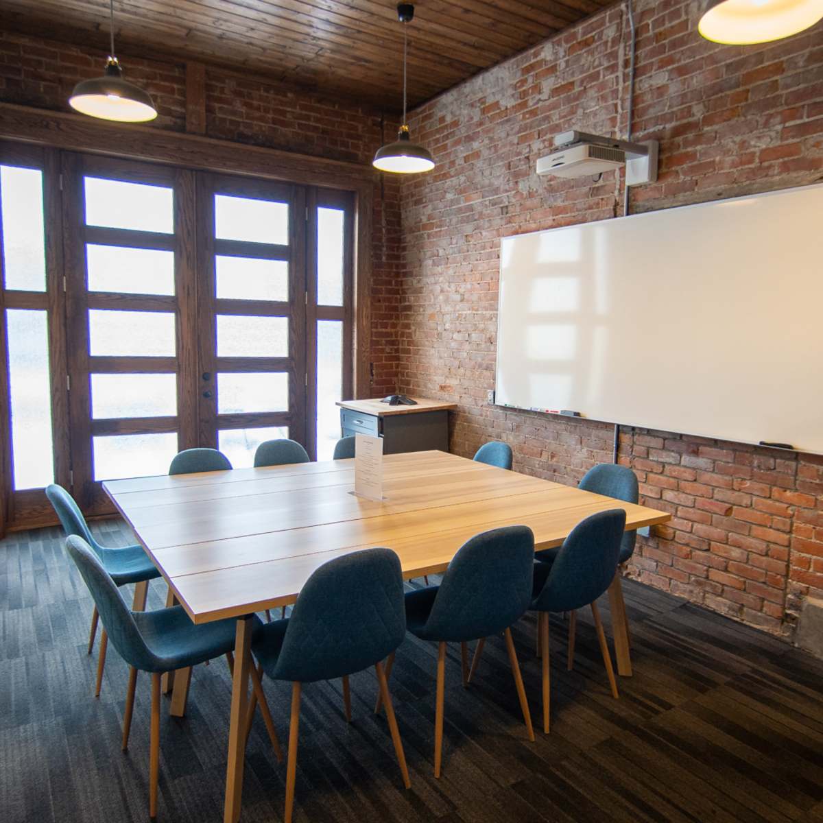 Industrial Style Conference Room inside Creative Building, Detroit, MI ...