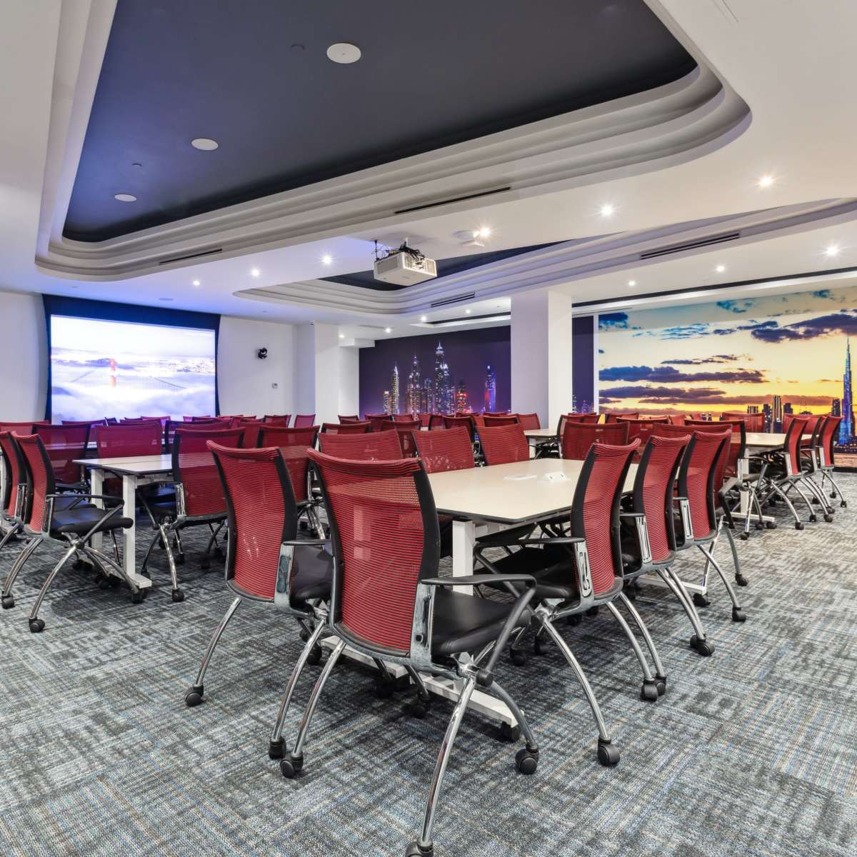 Huge Meeting Room Space with Projector-Our Dubai Room has a Double ...