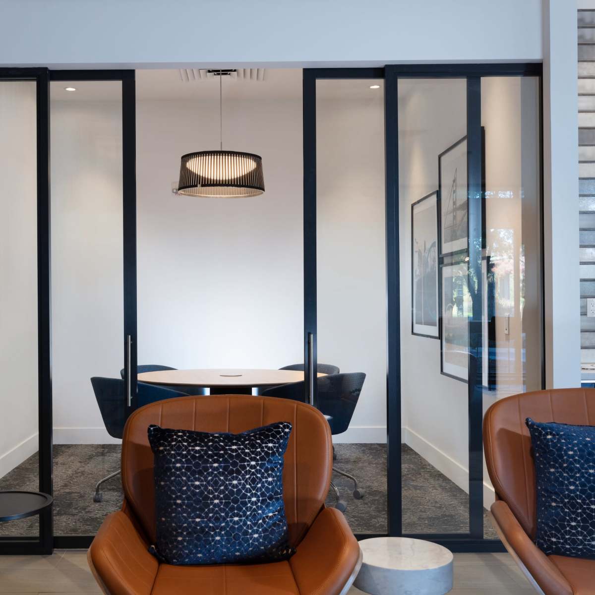 Spacious Lounge with Stunning Focal Wall & Banquette, Walnut Creek, CA ...