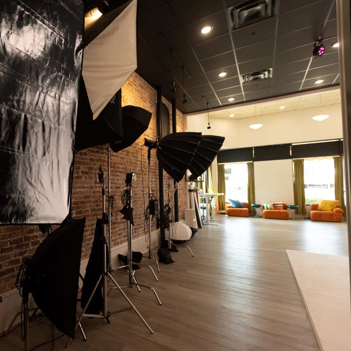 Downtown studio with color changing corner cyc wall, Tyler, TX ...