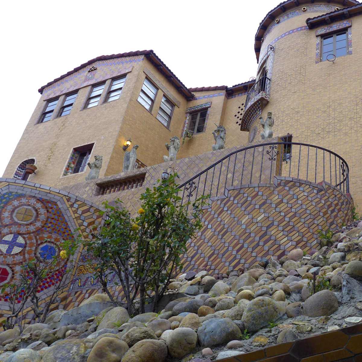 Landmark Hollywood Hills Mosaic Castle - Eclectic, Great View, Los ...