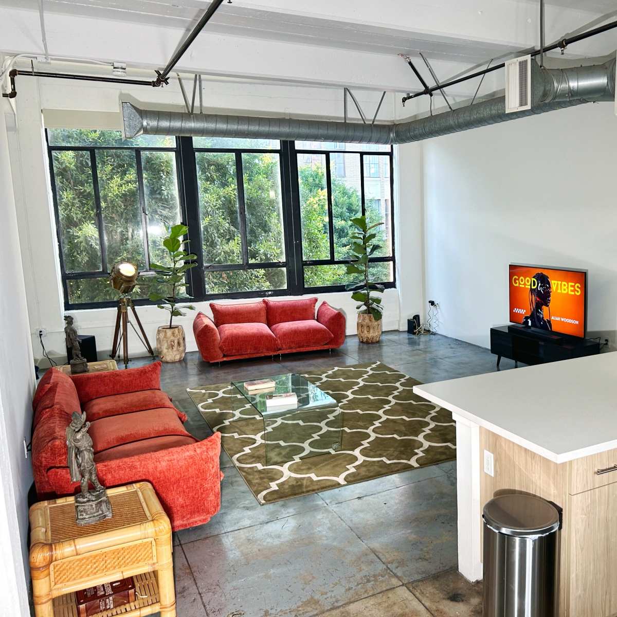 Spacious Modern Industrial Apartment Loft With Lots Of Natural Light ...