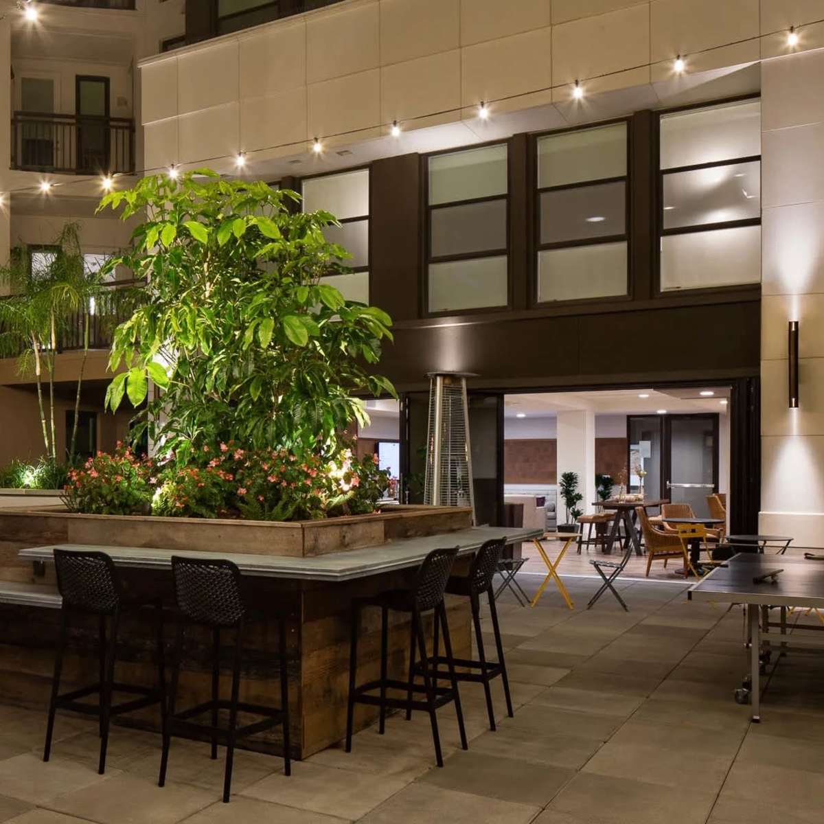 Modern Clubhouse & Terrace - Ideal for Content Creation or Interviews ...