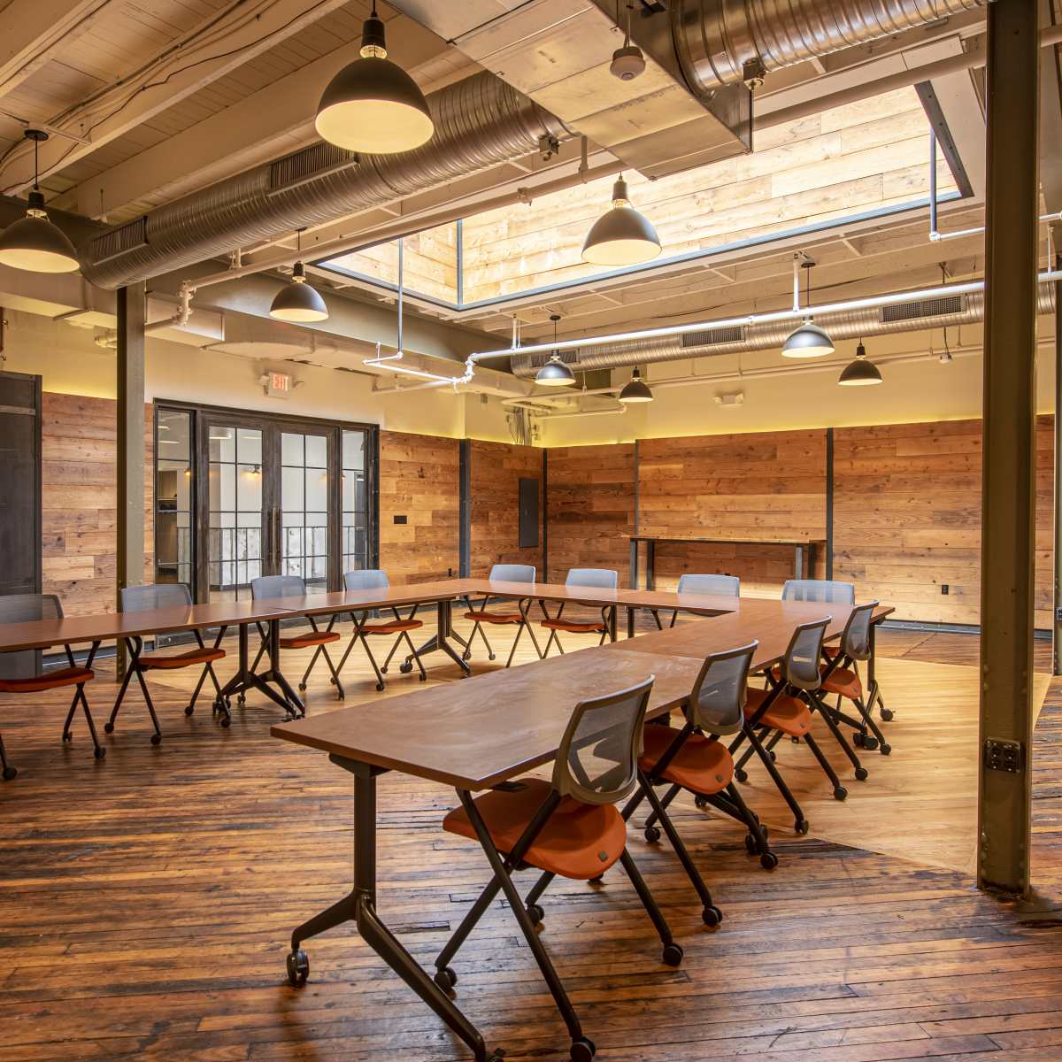 Industrial Chic Meeting Space with Fireplace, Baltimore, MD | Off-Site ...