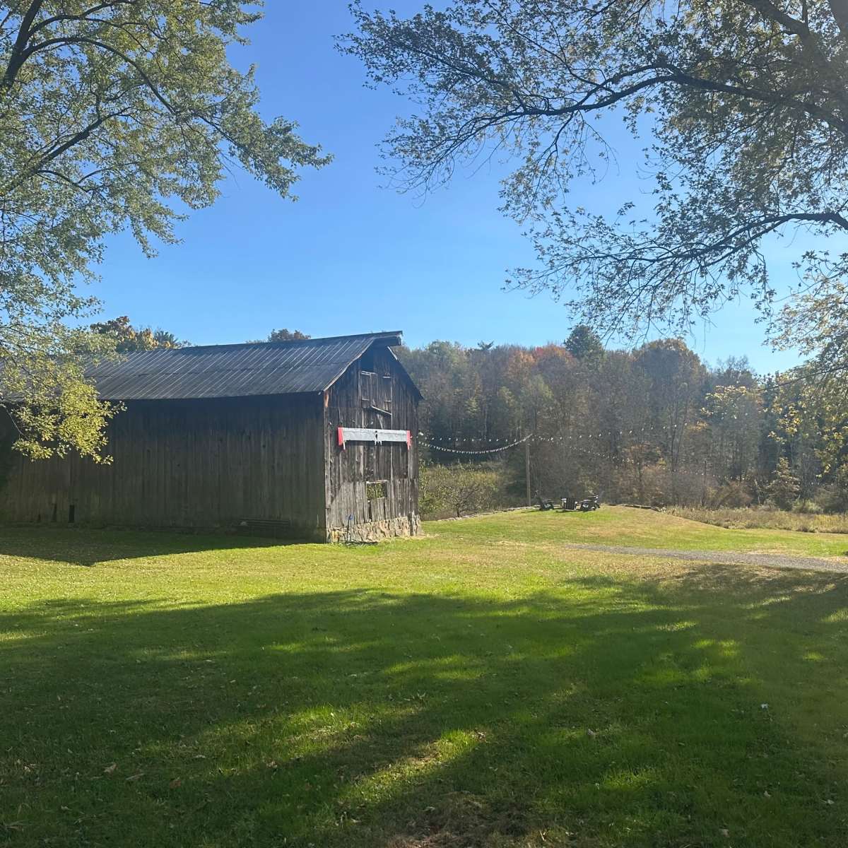 Original stone house with 60 acres of rolling hills and wild fields and ...