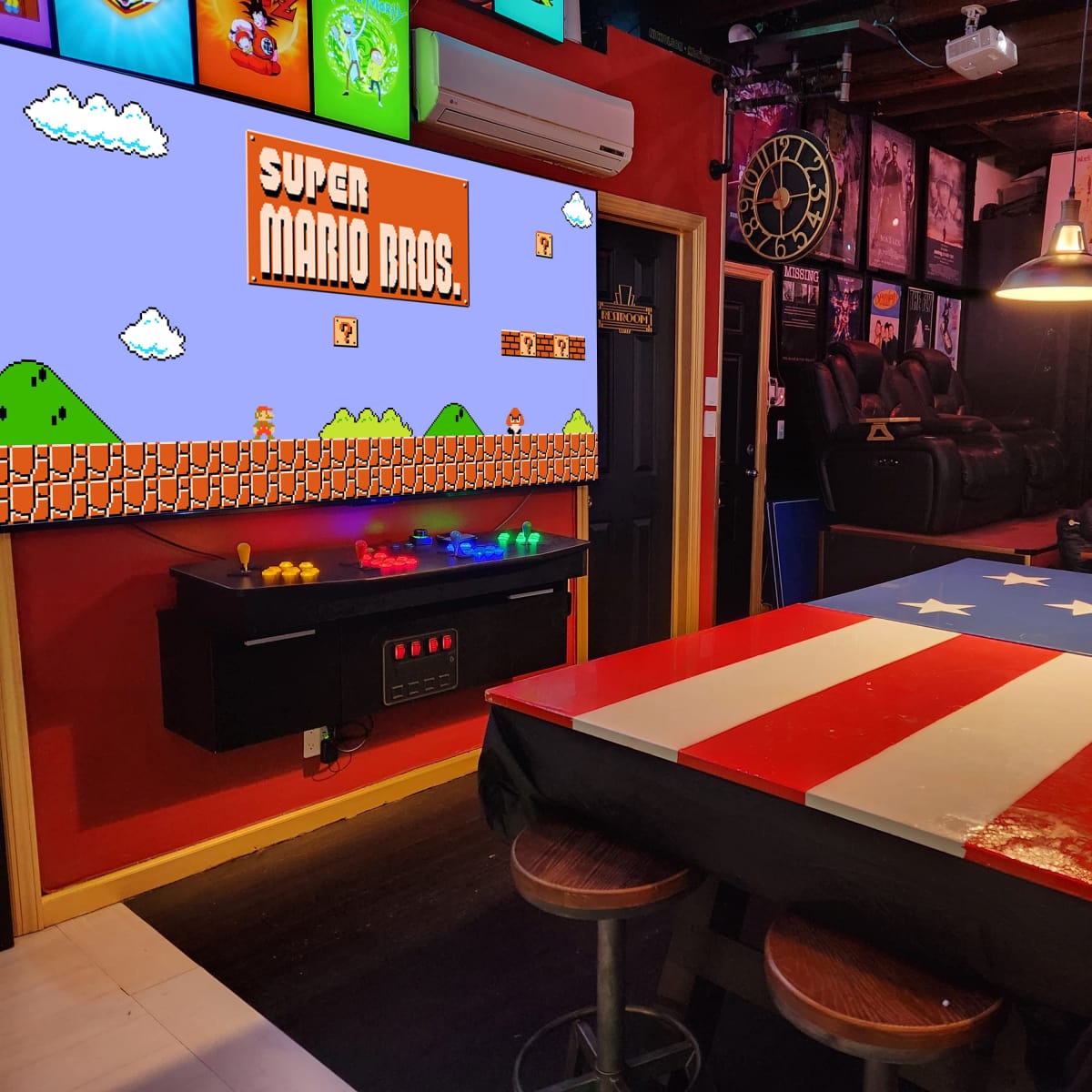 Theater, Entertainment, Retro Arcade, Billard, Ping pong, poker, Games ...