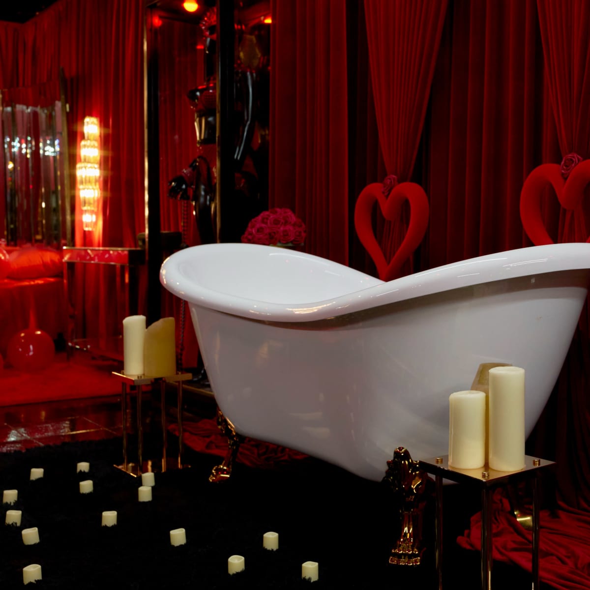 The Red LOFT Valentines Day Sets, Houston, TX | Production | Peerspace