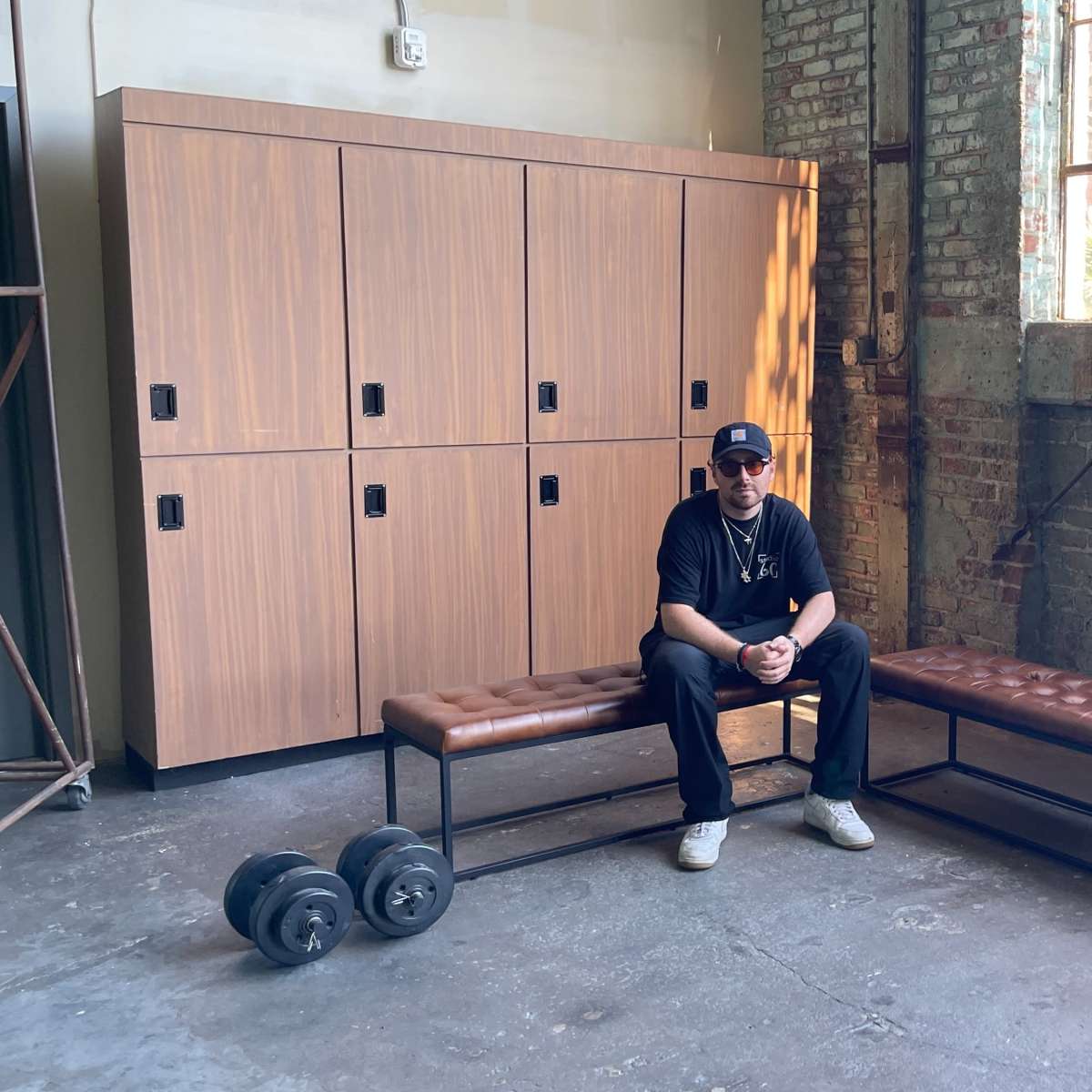 Locker Room Standing Set In Warehouse Studio, Los Angeles, CA ...
