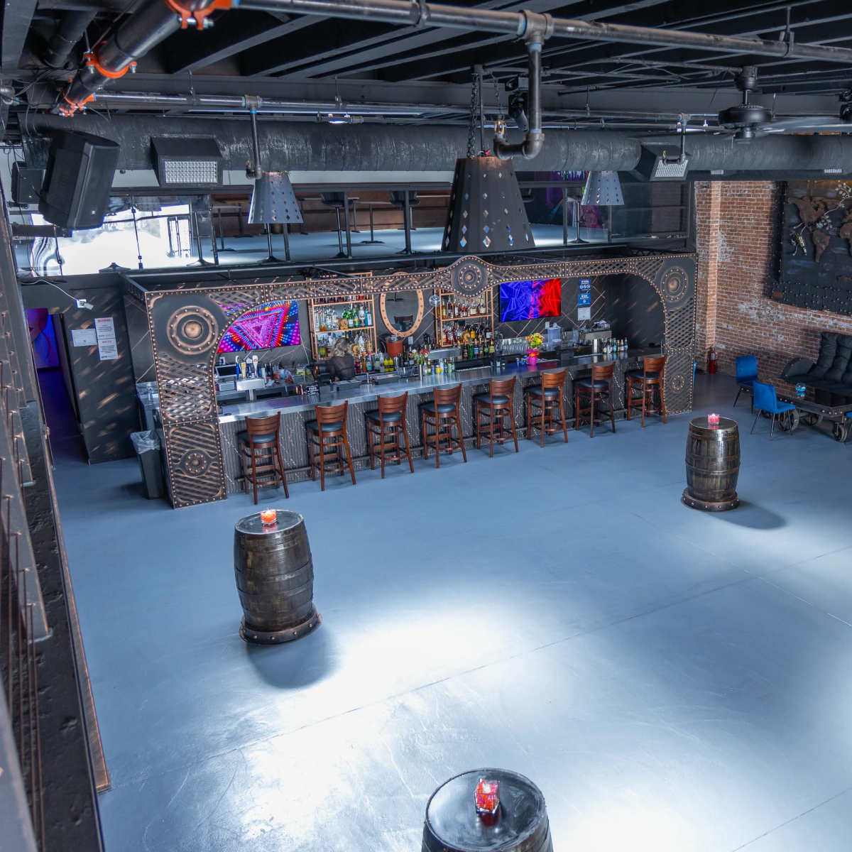 Brooklyn, event space, warehouse bar, Industrial steel shop, rustic ...