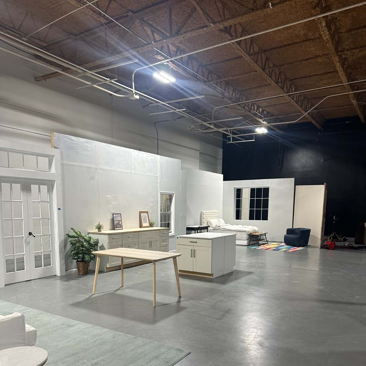 Stylized Studio Sets with a Living Room, Kitchen, & Bedroom, Houston ...