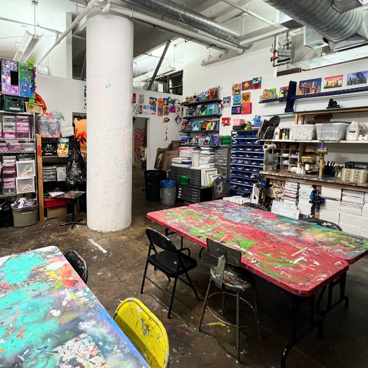 Colorful (and Huge) Art Studio in Dumbo, Brooklyn, Brooklyn, NY | Production | Peerspace