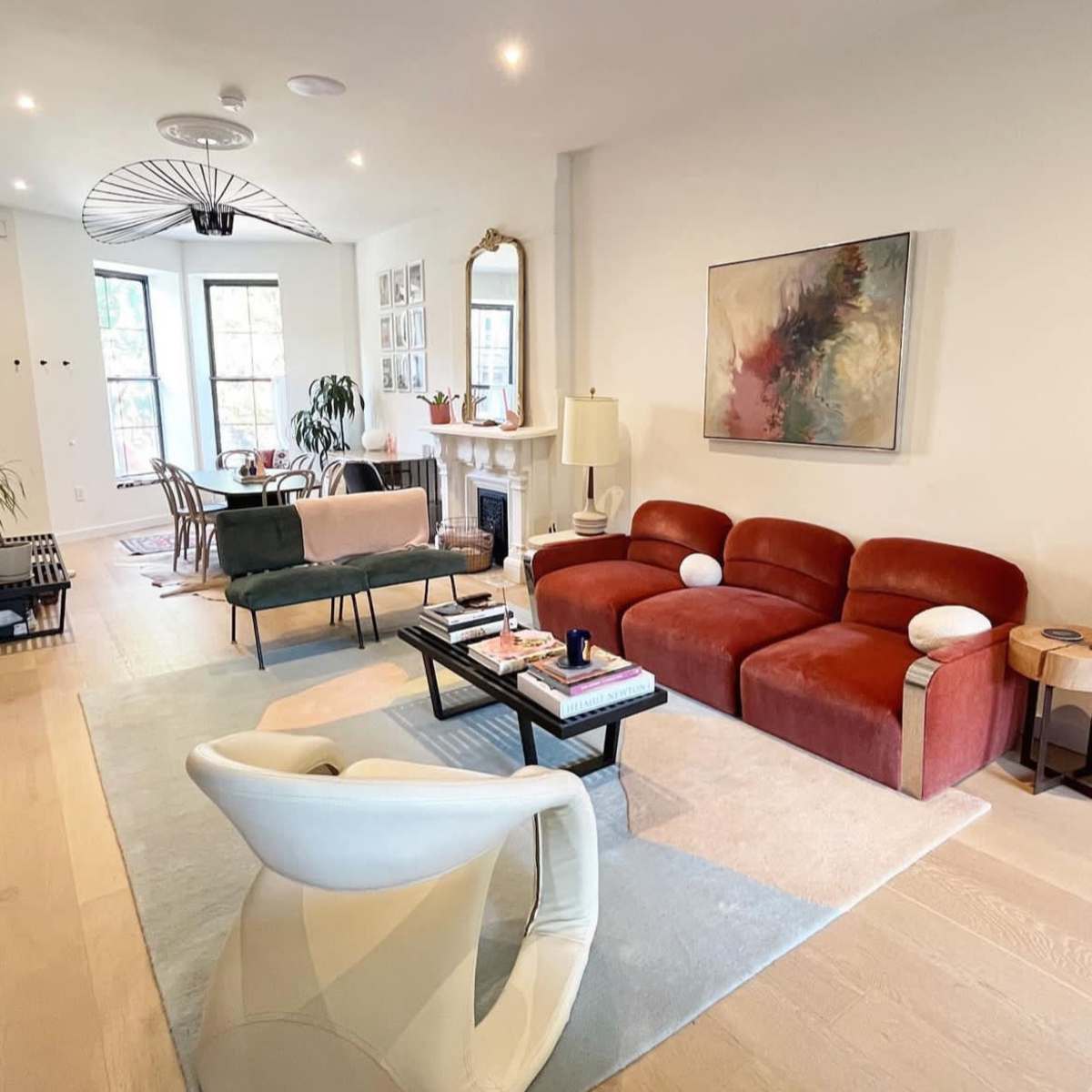 PARLOR FLOOR OF A BROOKLYN BROWNSTONE w/ KITCHEN, LIVING, DINING AREA ...