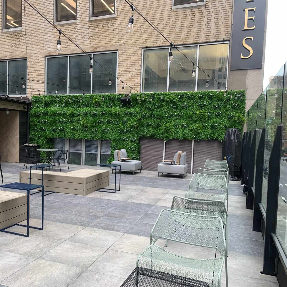 First of its Kind, Indoor/Outdoor Pergola Covered Meeting Room Space ...