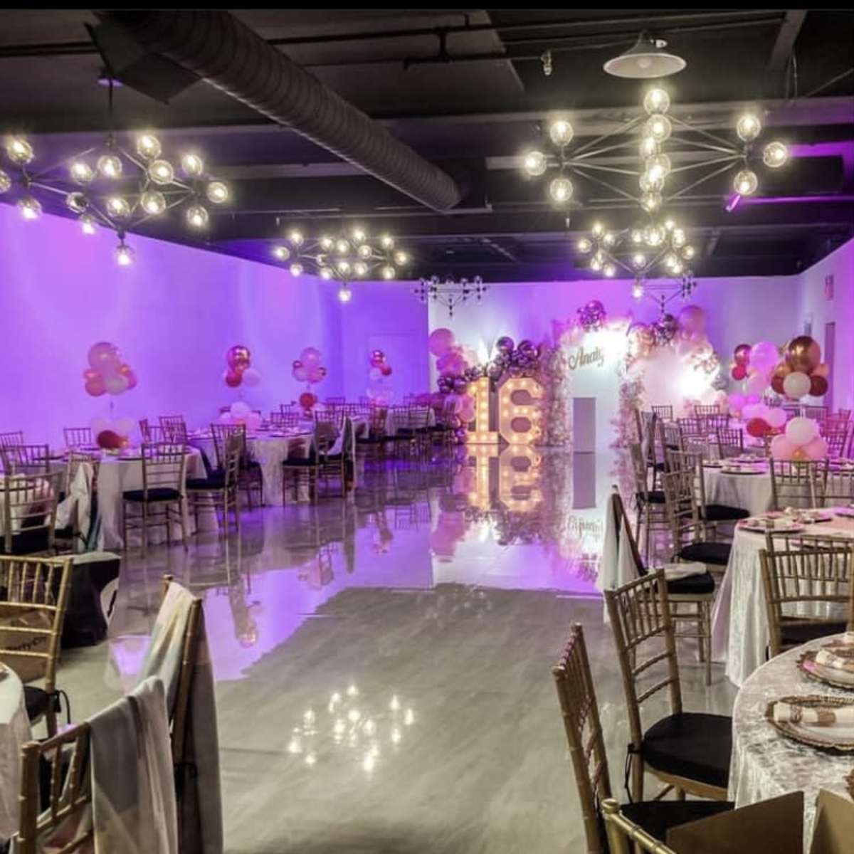 Event Space / Studio with lobby / lounge area and LED special effects ...