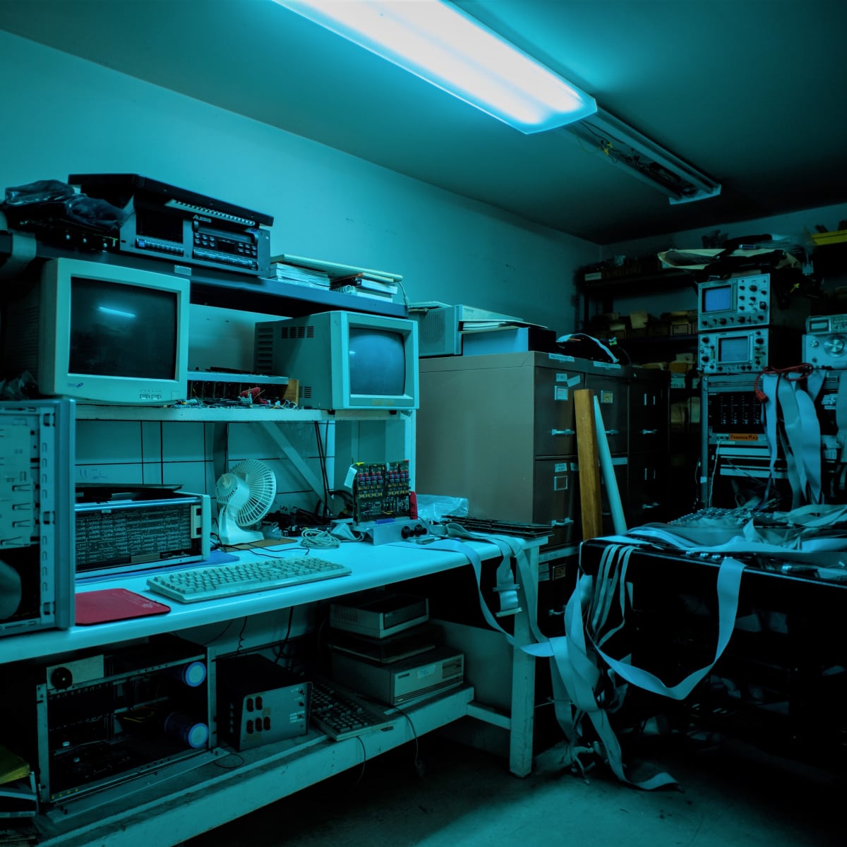Ageing Retro 1980s Electronics Laboratory:, Alhambra, CA | Production ...