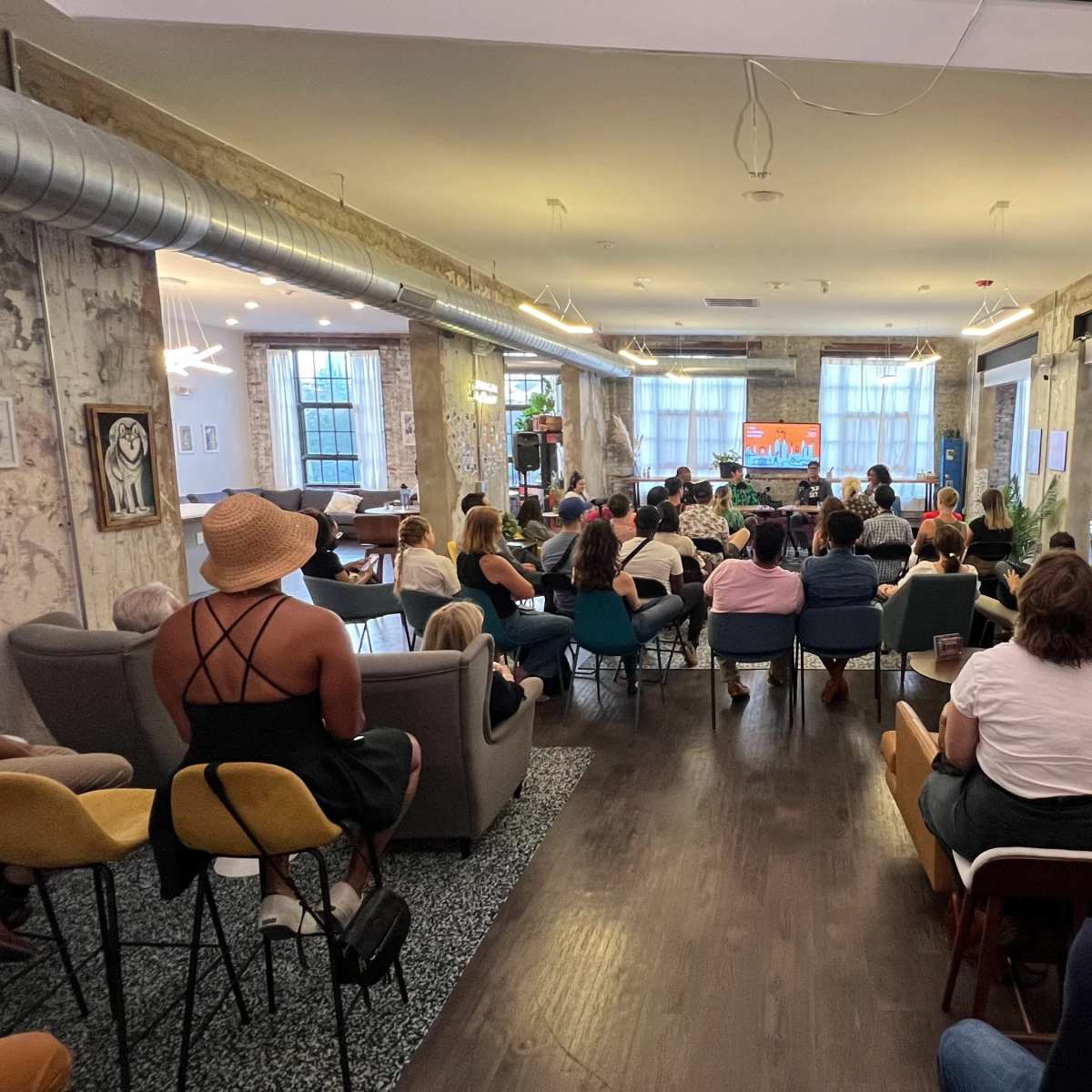 Cozy lofted communal space for mixers, socials, professional networking ...