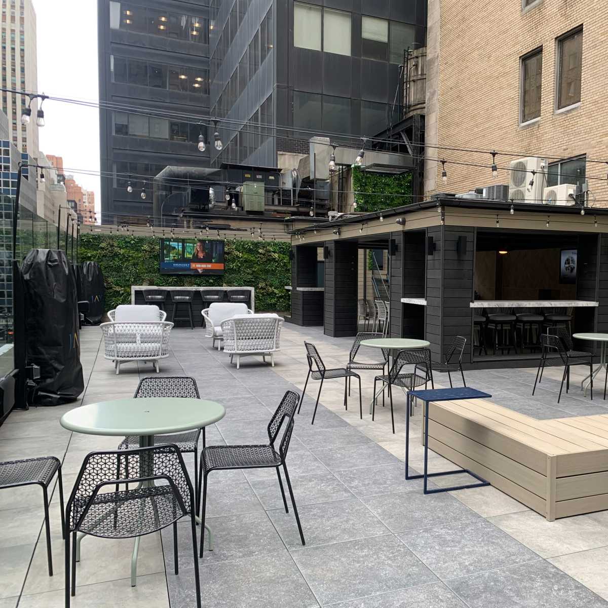 First of its Kind, Indoor/Outdoor Pergola Covered Meeting Room Space ...