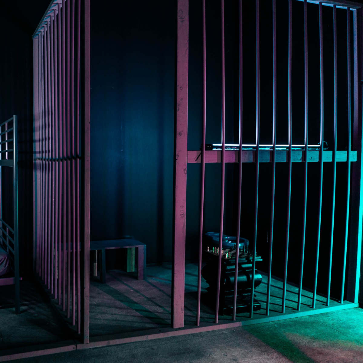 Jail Cell with Interrogation Room, Visitation Center, and Mugshot ...