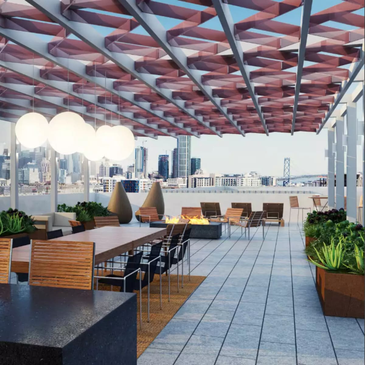 Downtown Rooftop Deck with Spectacular Skyline View, San Francisco, CA ...