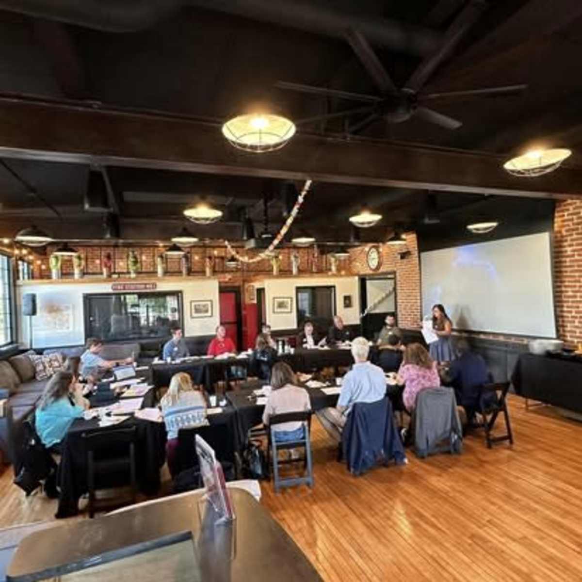 Restored 1934 Firehouse with original brick, wood floors and carnegie ...